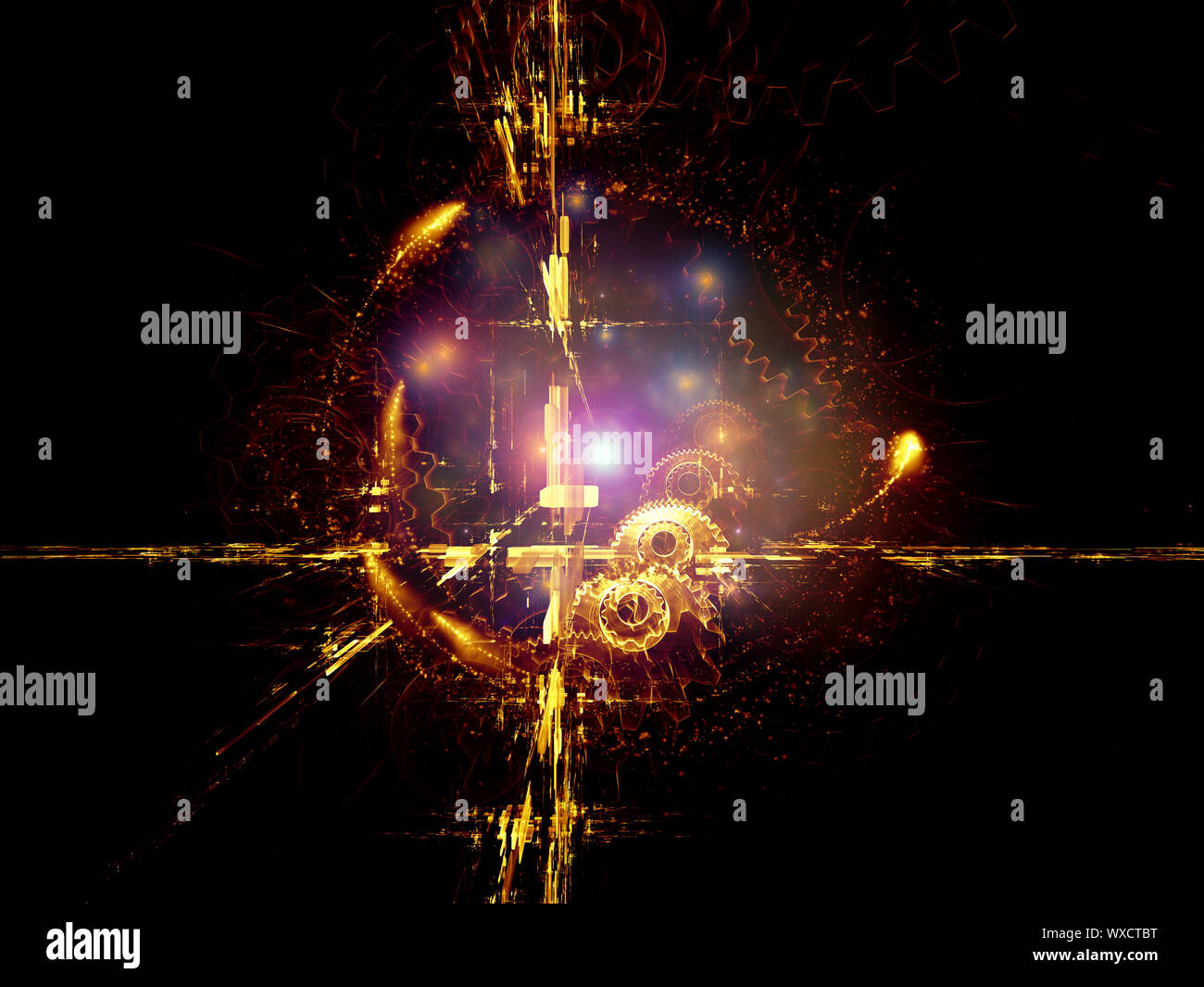 Background design of various technology related elements on the subject ...
