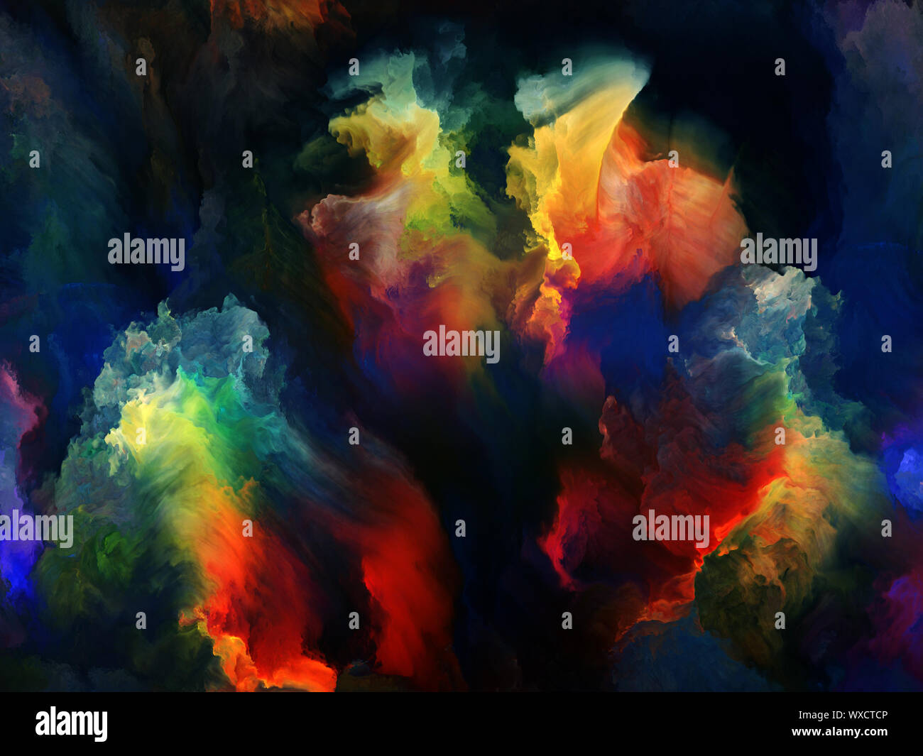 Color Vision series. Composition of colorful forms on the subject of ...