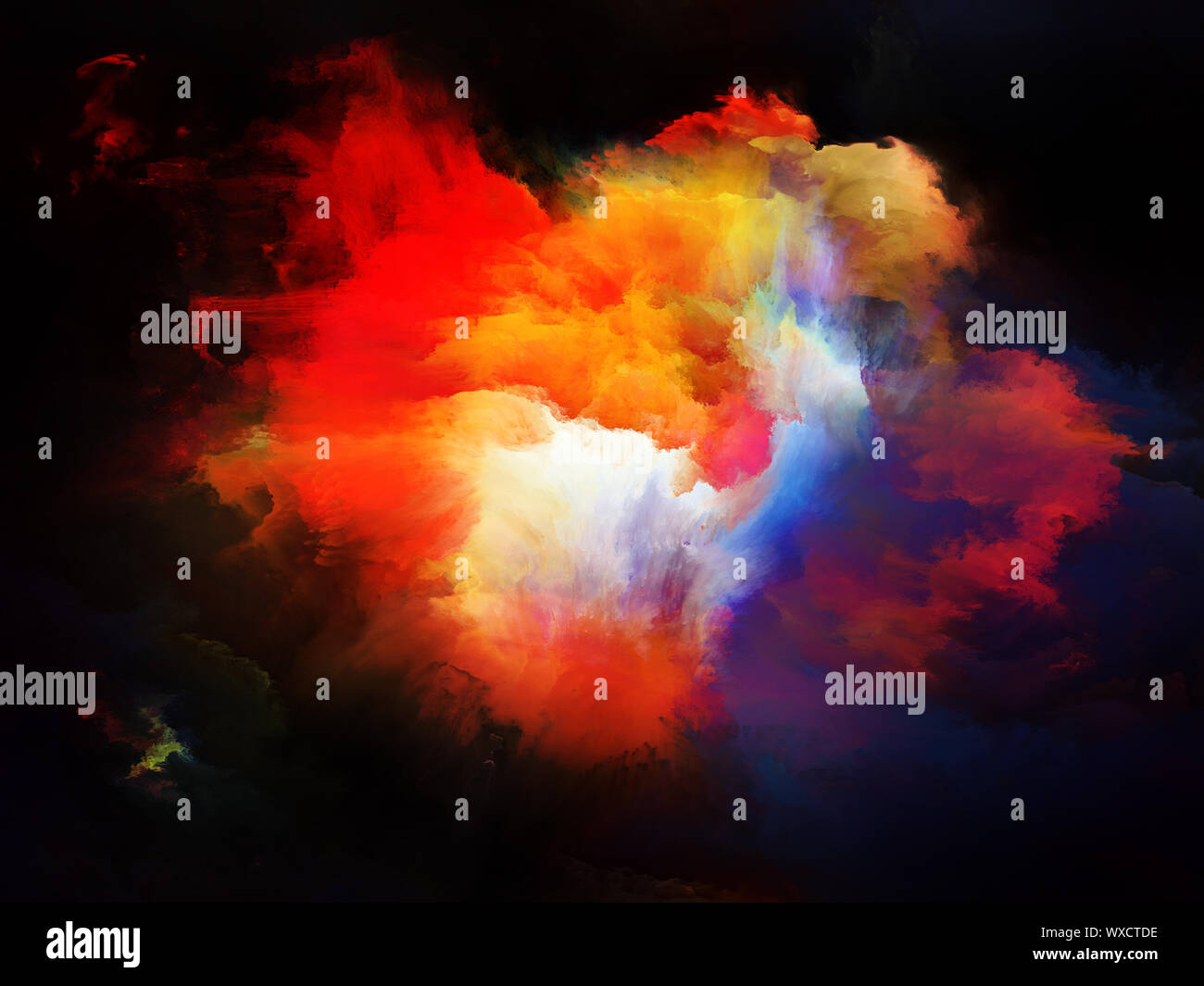 Color Vision series. Composition of colorful forms on the subject of ...