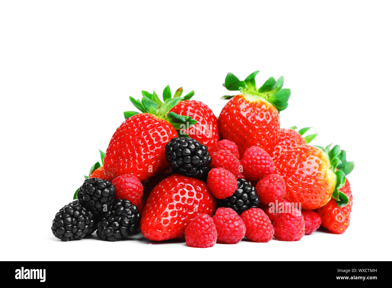 big berry pile isolated on white Stock Photo - Alamy
