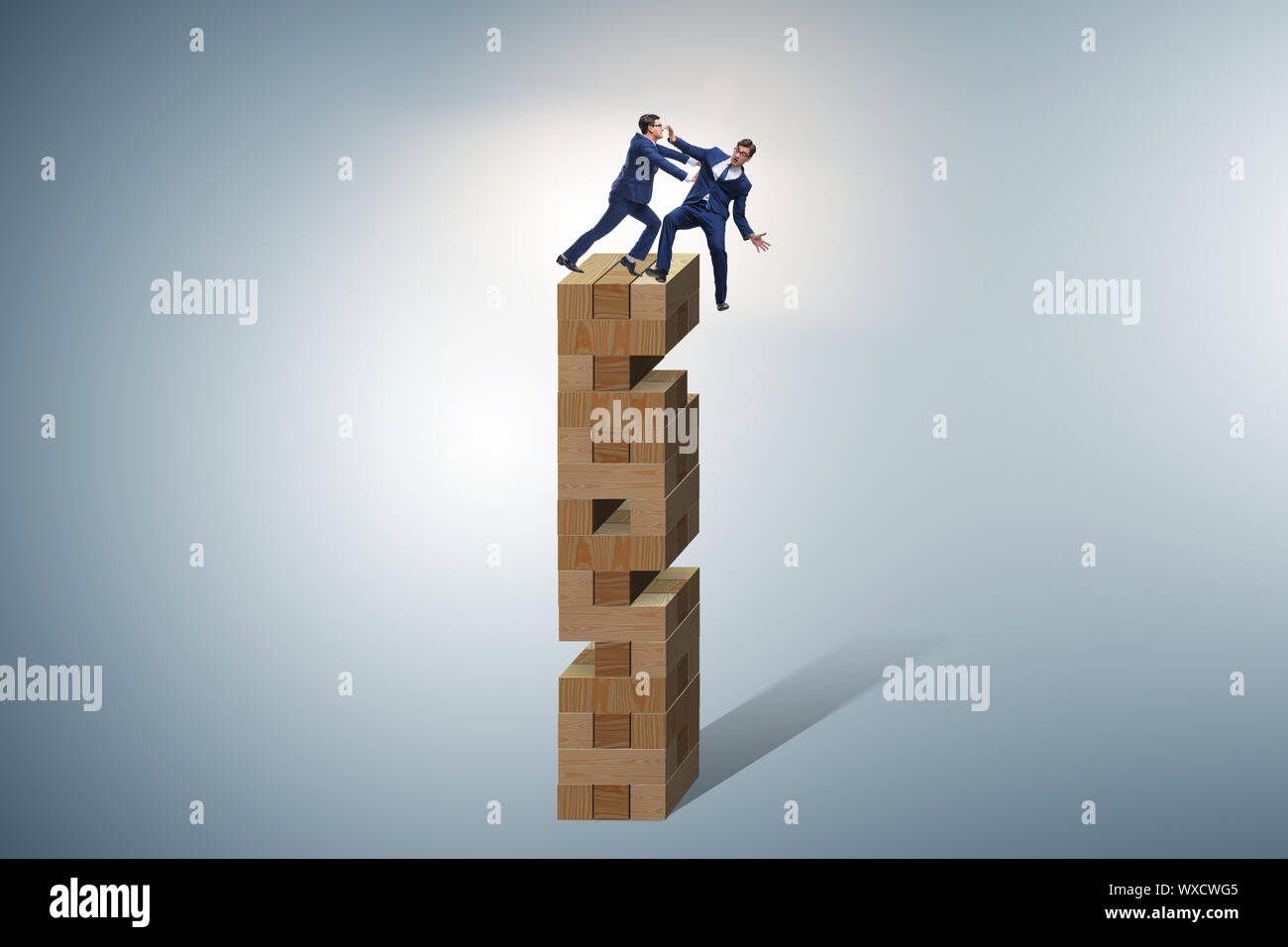 Business competition concept with two businessmen Stock Photo - Alamy