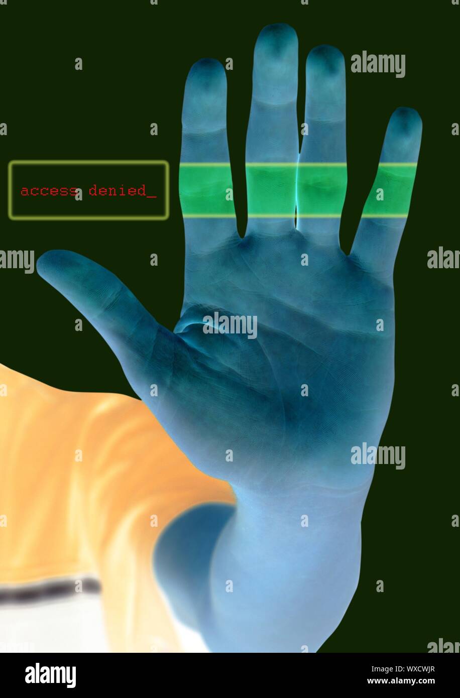 High tech security system scan Stock Photo - Alamy