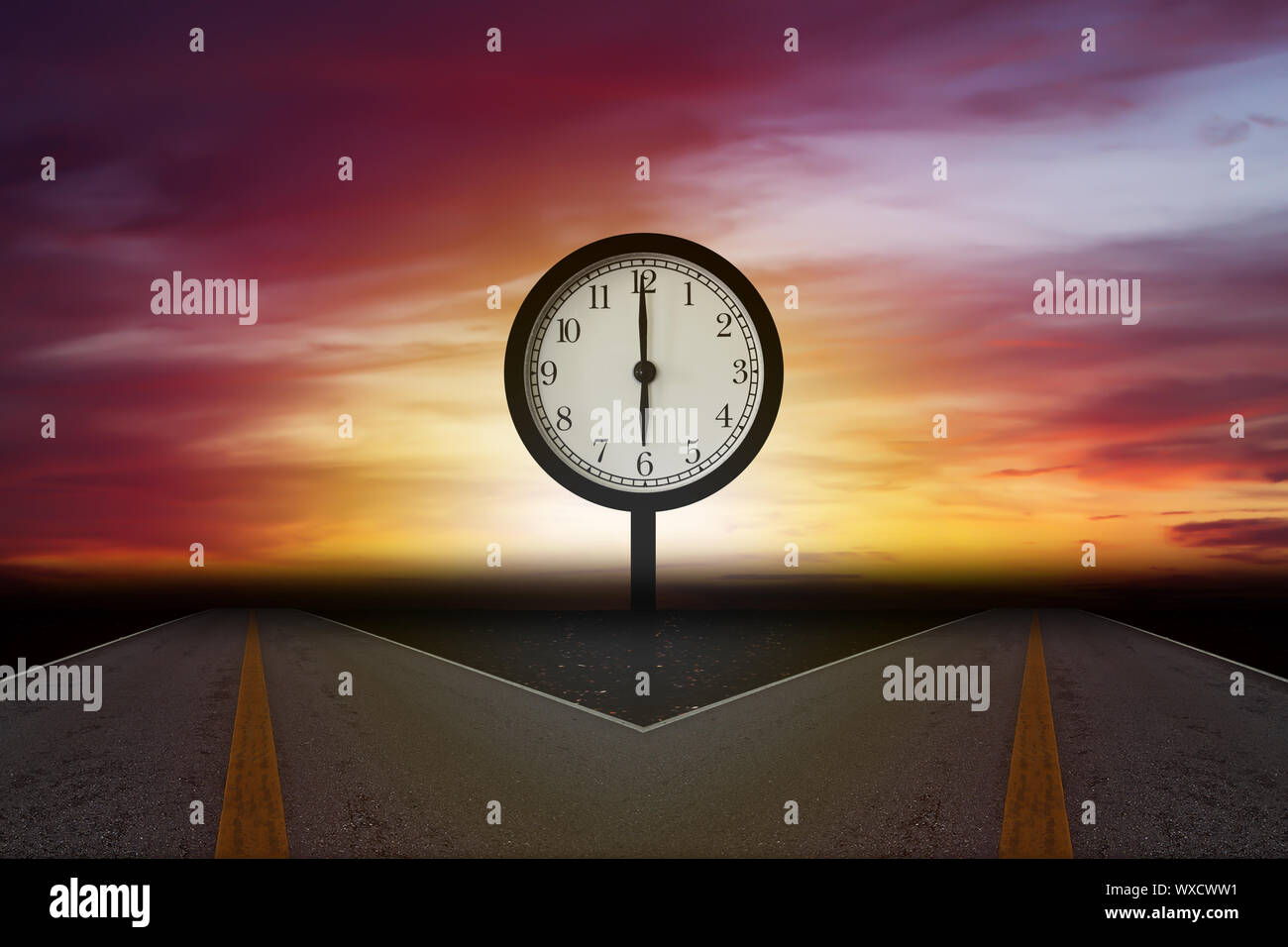 Time management concept, business planning, decision making Stock Photo ...