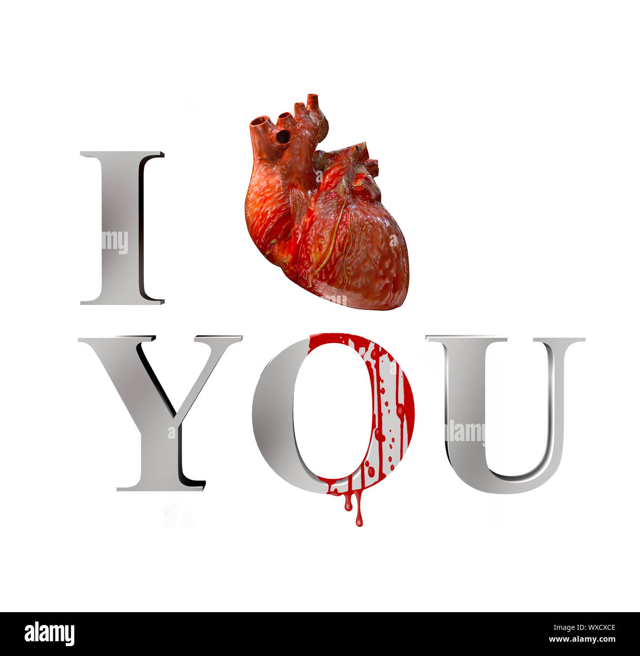 I Love You Written With Blood On Paper