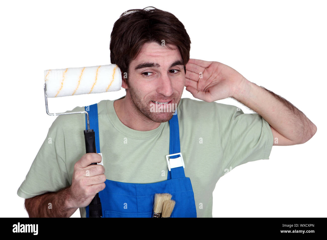 Male painter building uniform hi-res stock photography and images - Alamy