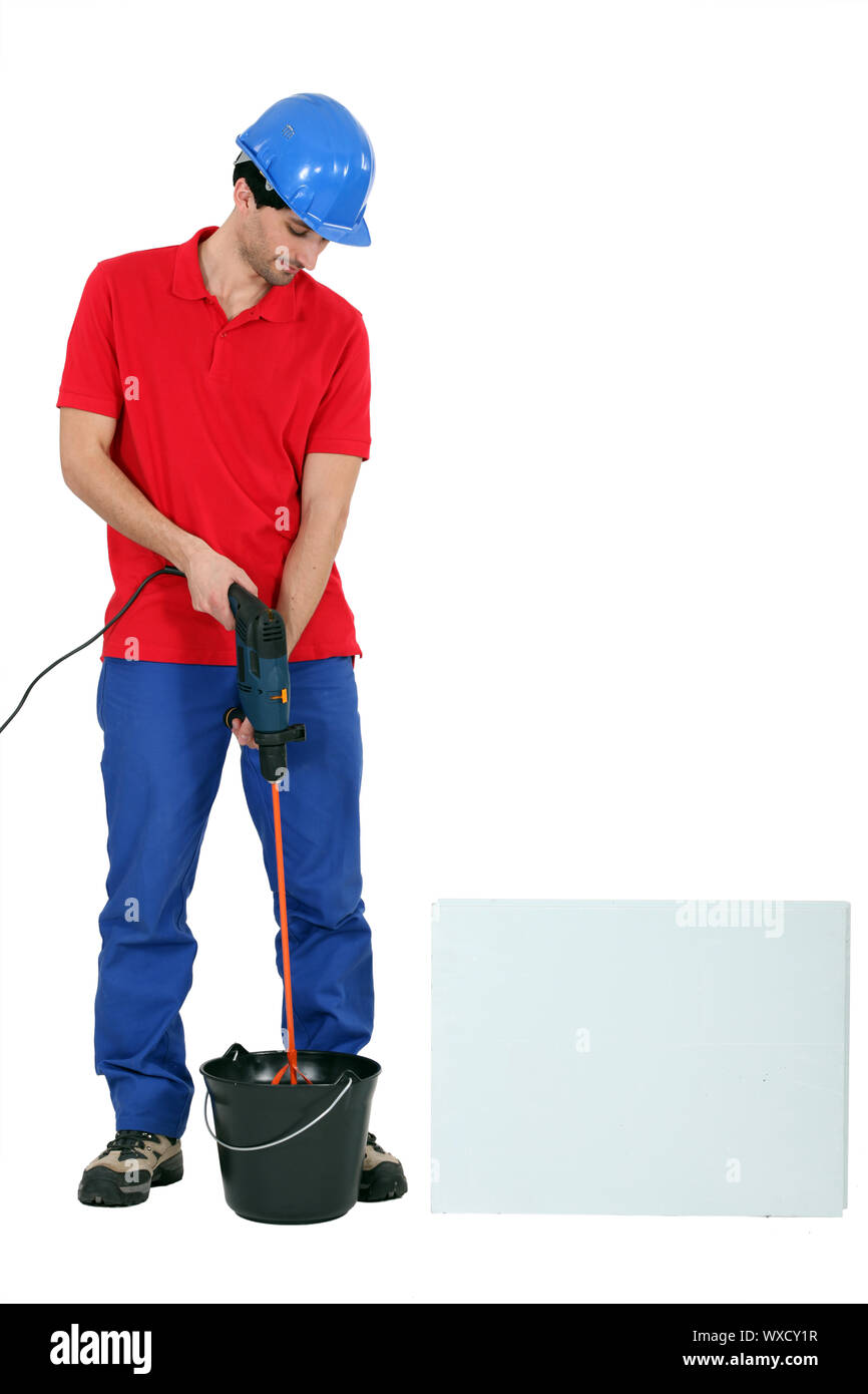 tradesman at work Stock Photo - Alamy