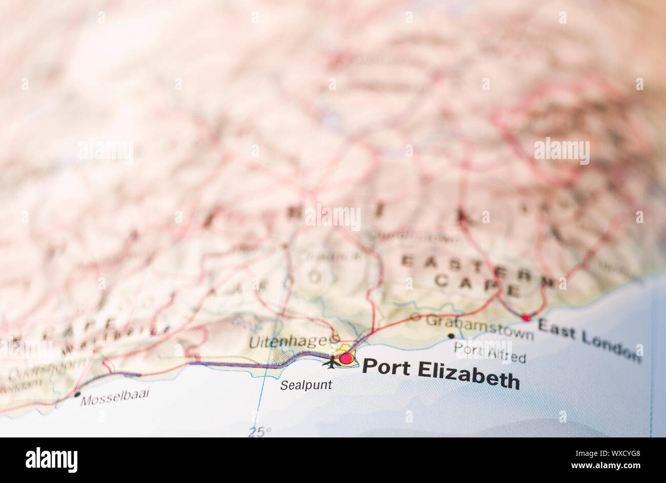 Map of port elizabeth hi-res stock photography and images - Alamy