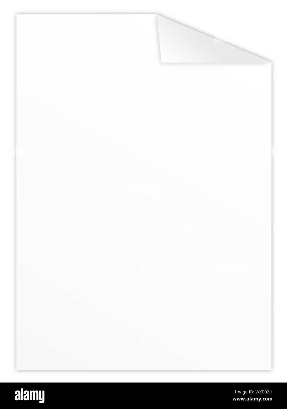 blank sheet of paper with empty copyspace for text Stock Photo - Alamy