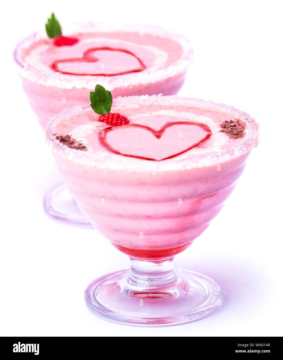 Romantic heart ice isolated on hi-res stock photography and images - Alamy