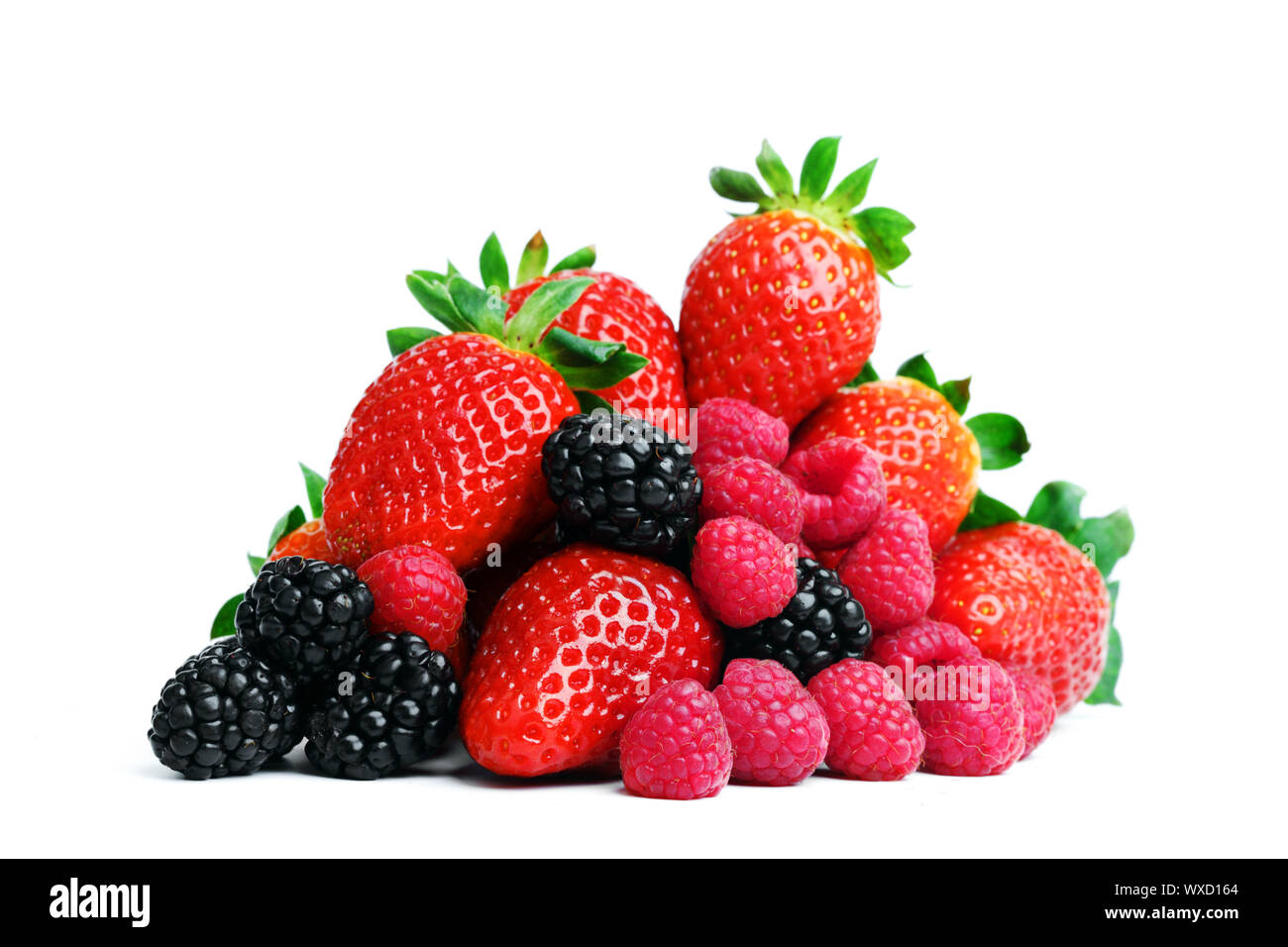 big berry pile isolated on white Stock Photo - Alamy