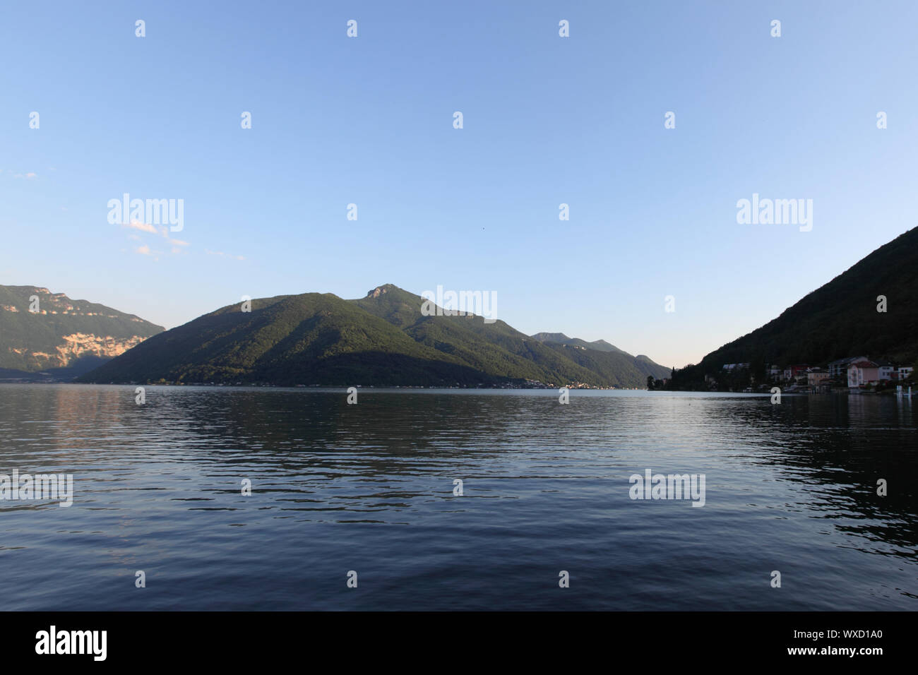 Lugano lake night scenic hi-res stock photography and images - Alamy