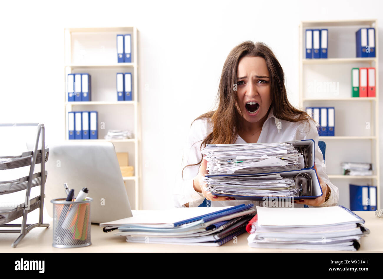 Workaholic female hi-res stock photography and images - Alamy