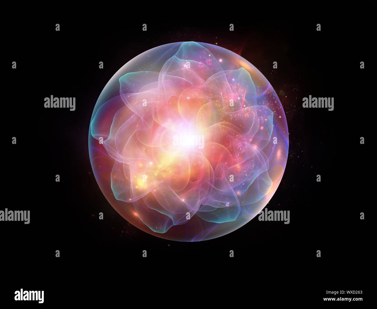 Fractal Sphere Series. Visually pleasing composition of spherical and ...