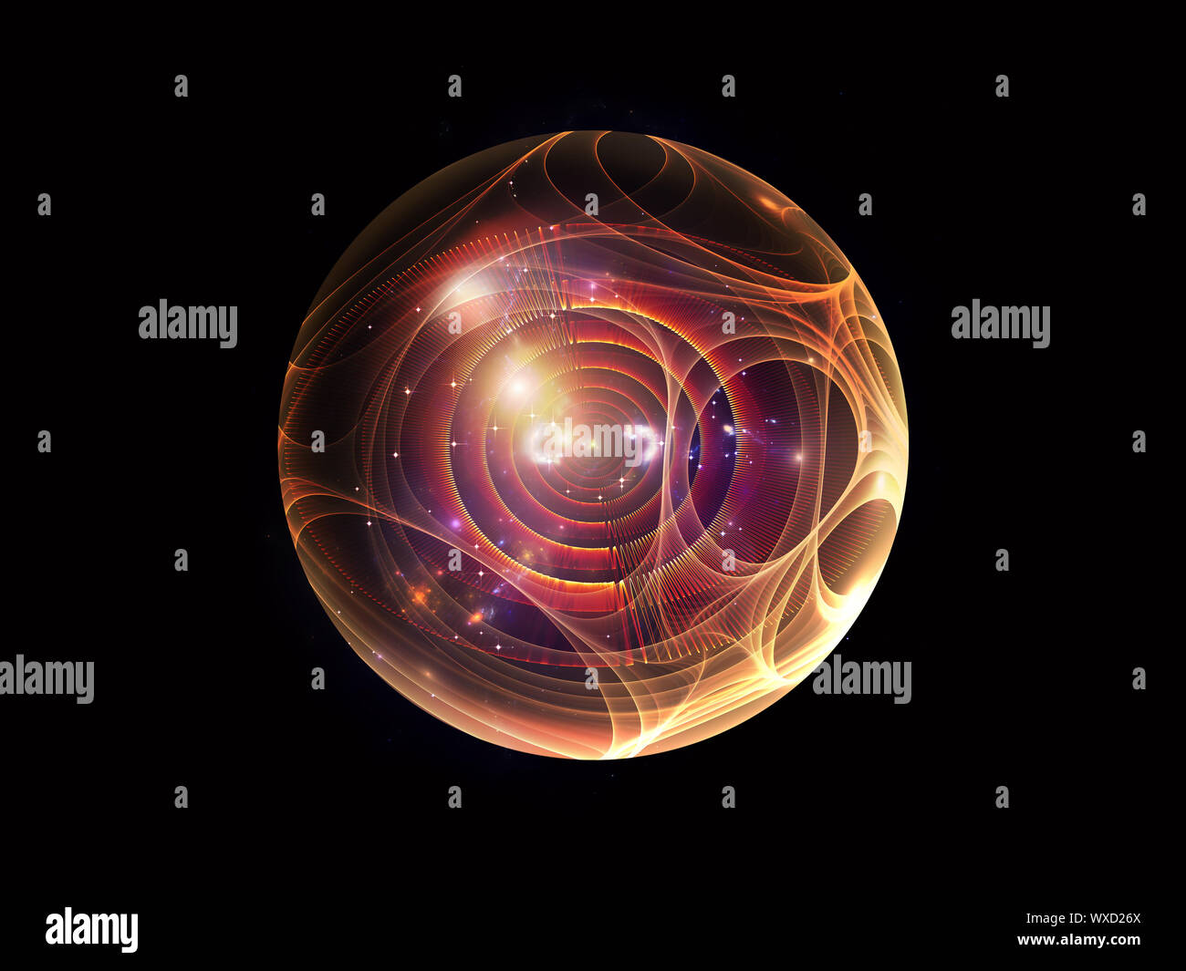 Fractal Sphere Series. Visually pleasing composition of spherical and ...