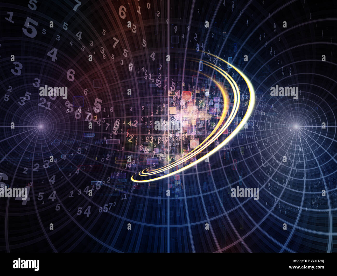 Creative arrangement of various technology related elements to act as ...