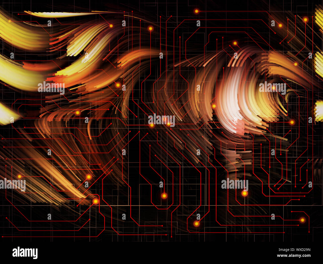 Backdrop of dynamic motion shapes on the subject of science and ...