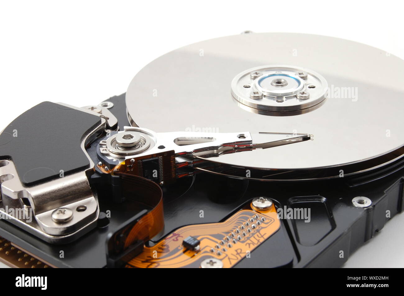 computer hard disk drive isolated on white background Stock Photo - Alamy