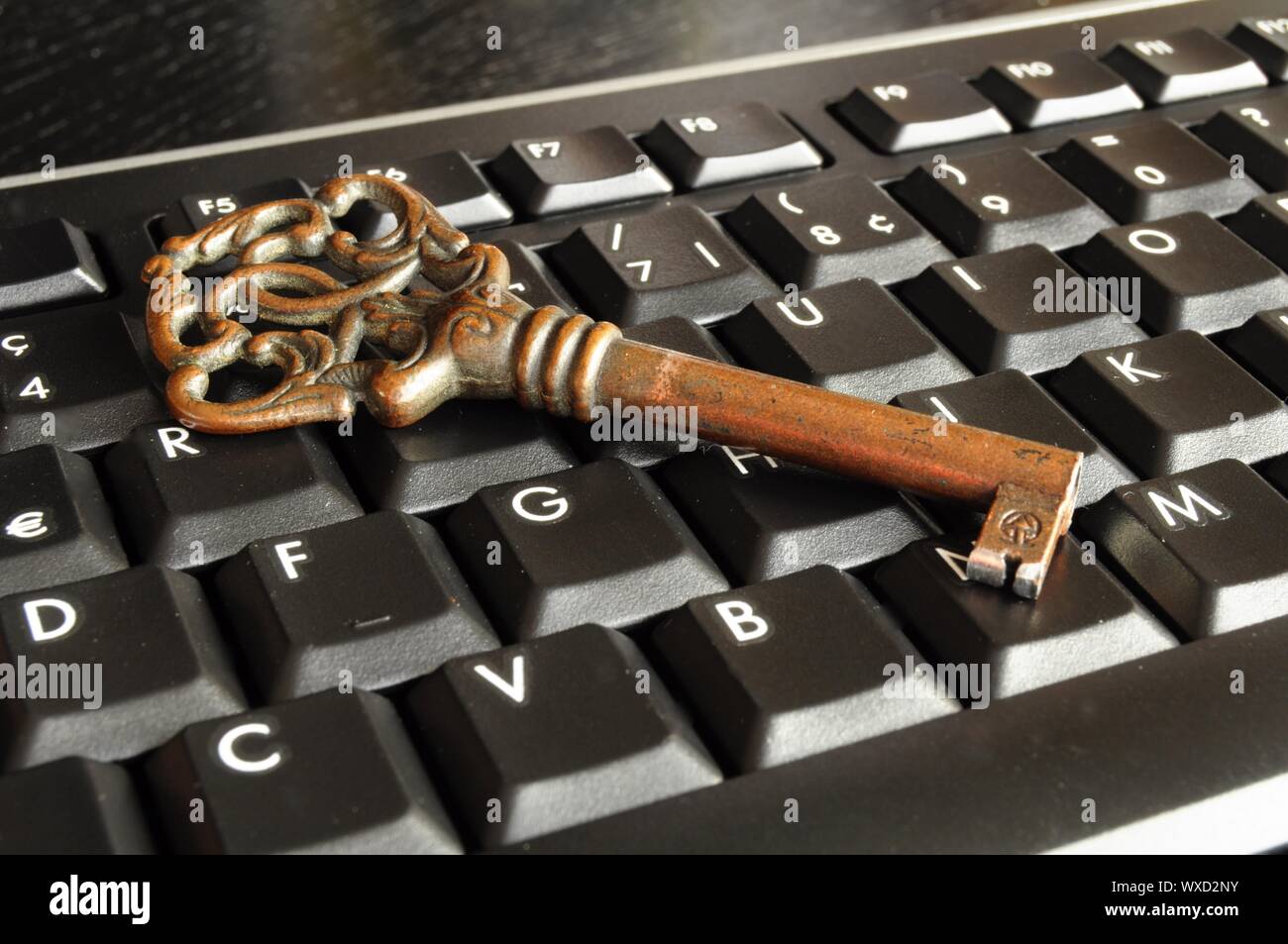 secure online banking or internet firewall concept with padlock and ...