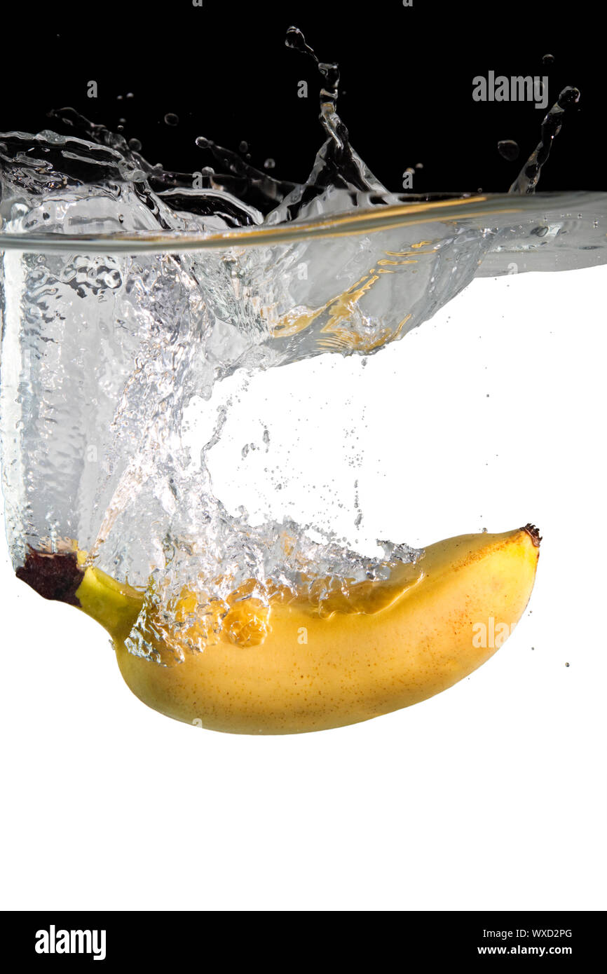 banana in water Stock Photo - Alamy