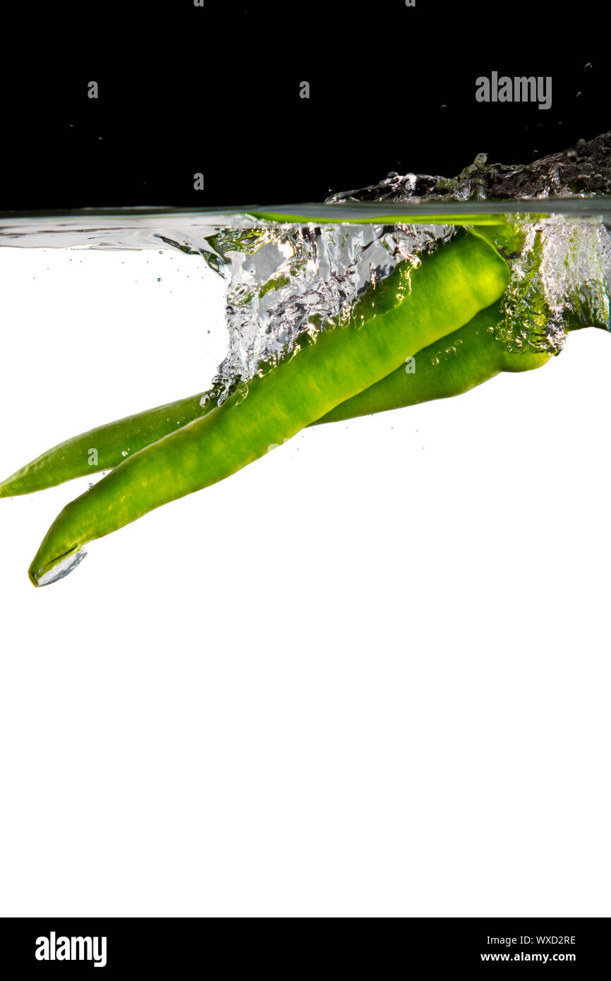 green chilli in water Stock Photo - Alamy