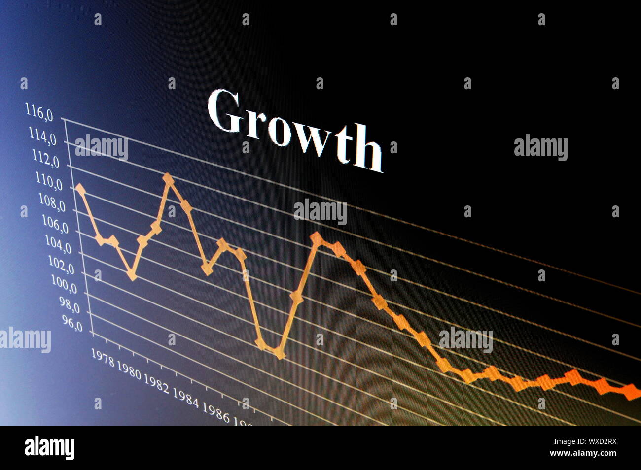 business chart and data from stock market showing success Stock Photo ...