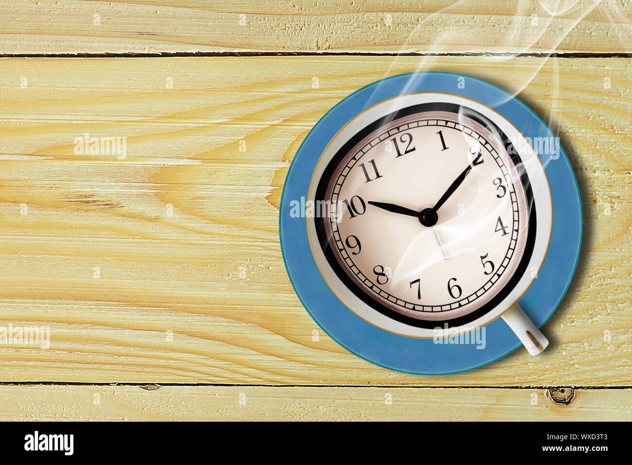 Time management concept, business strategy and planning, coffee cup and ...