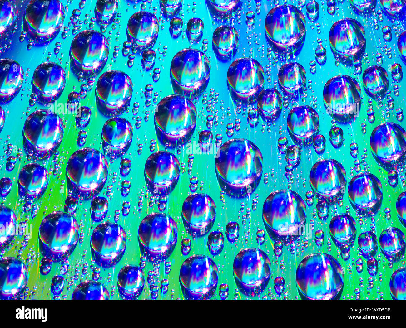 Colorful background from water drops Stock Photo - Alamy