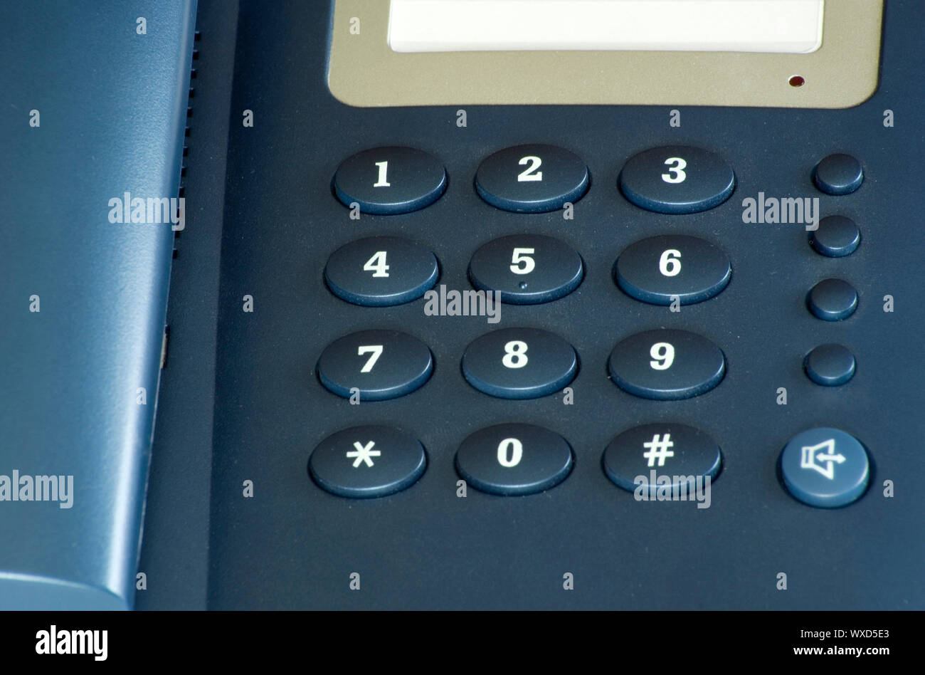 Keyboard telephone by a large plan Stock Photo - Alamy