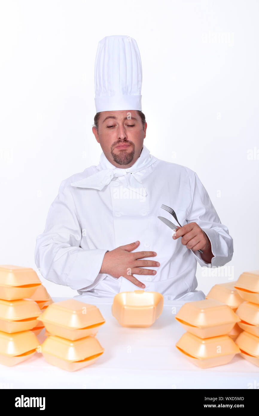 Overweight eating burgers hi-res stock photography and images - Alamy