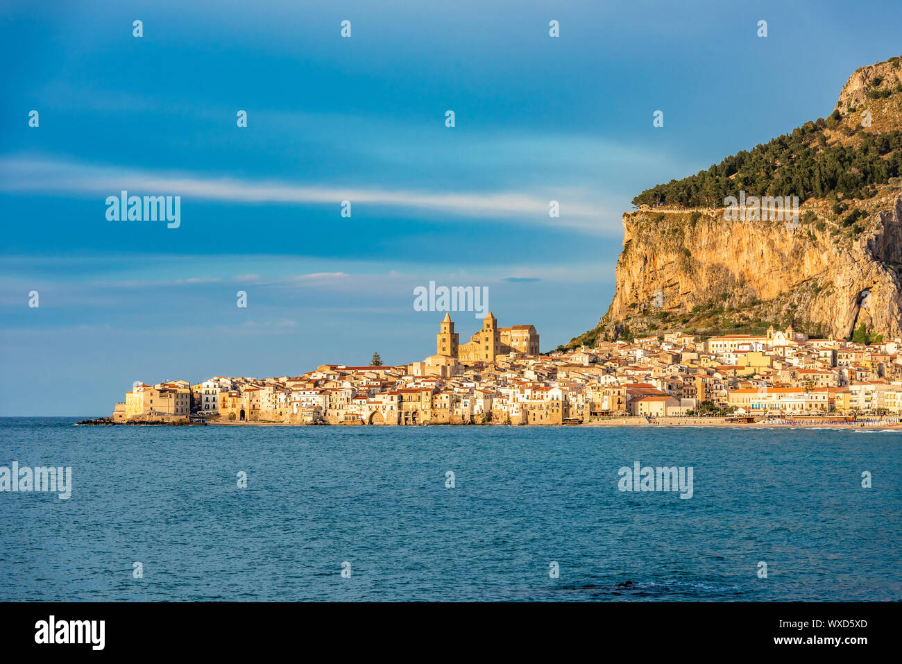 Cefalu, medieval village of Sicily island, Italy Stock Photo - Alamy