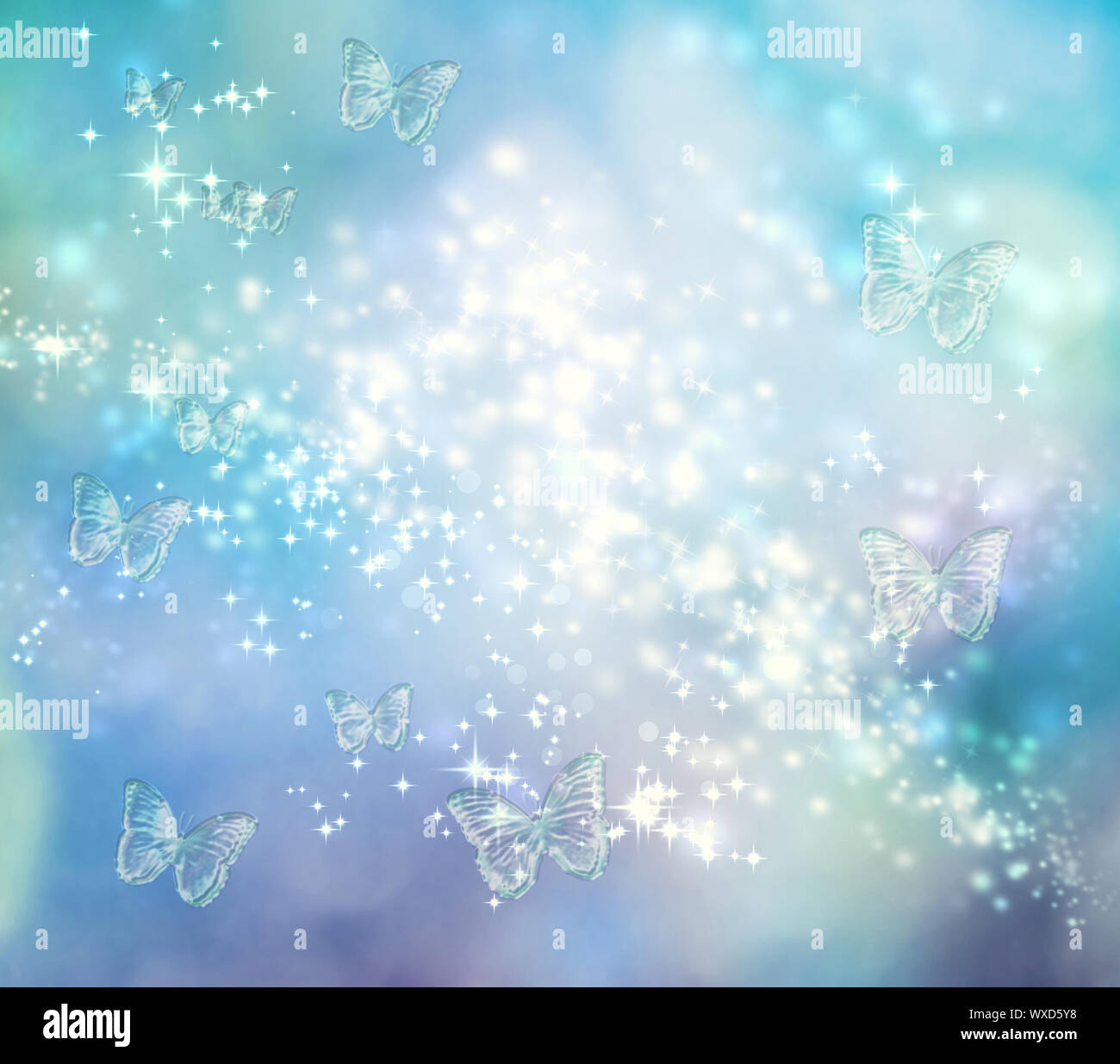 Light Blue Butterfly Backgrounds