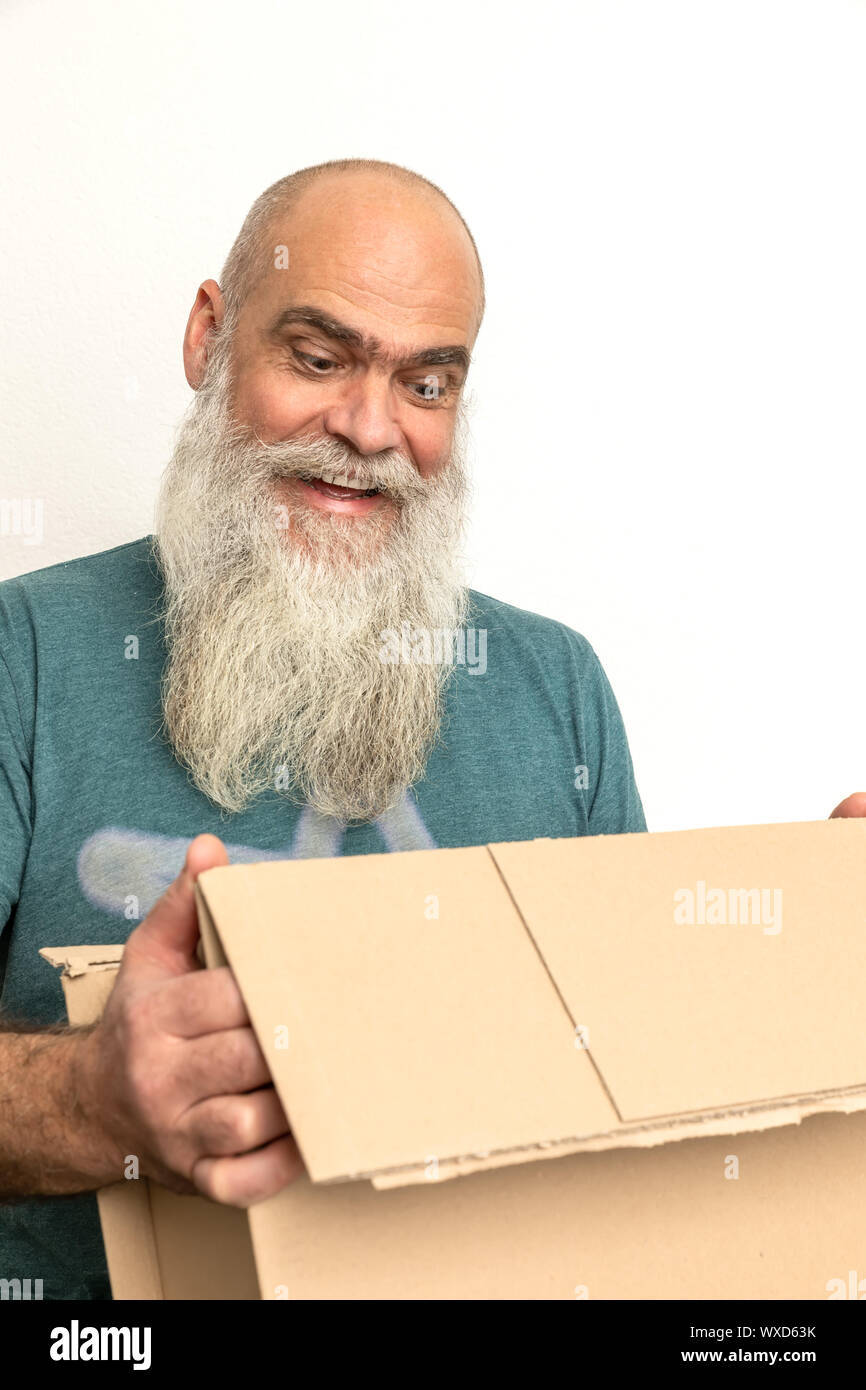 Man inside a box hi-res stock photography and images - Alamy
