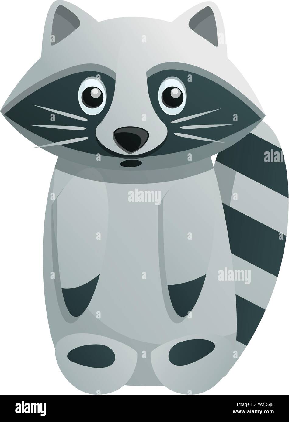 Wild raccoon icon. Cartoon of wild raccoon vector icon for web design ...