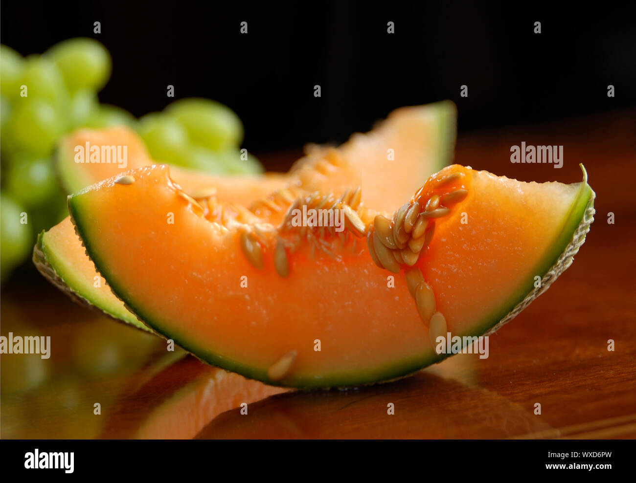 The sliced melon hi-res stock photography and images - Alamy