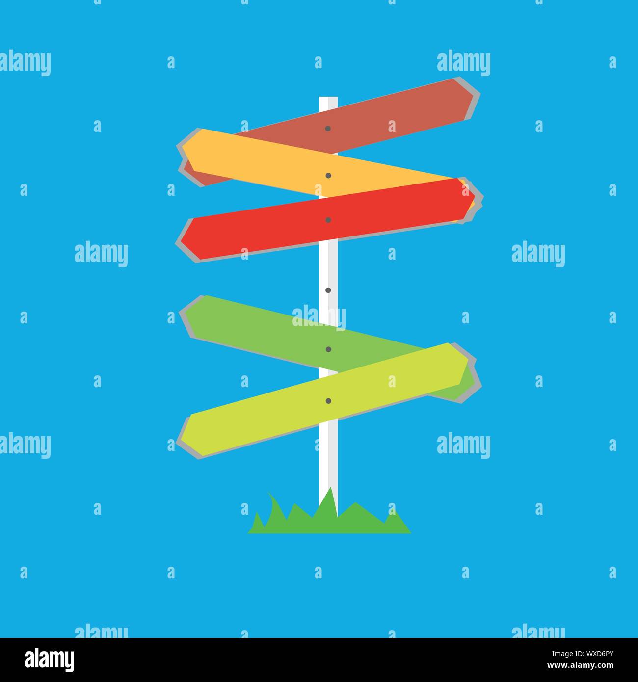 Color Direction Signs Stock Vector Image Art Alamy color-direction-signs-stock-vector-image-art-alamy