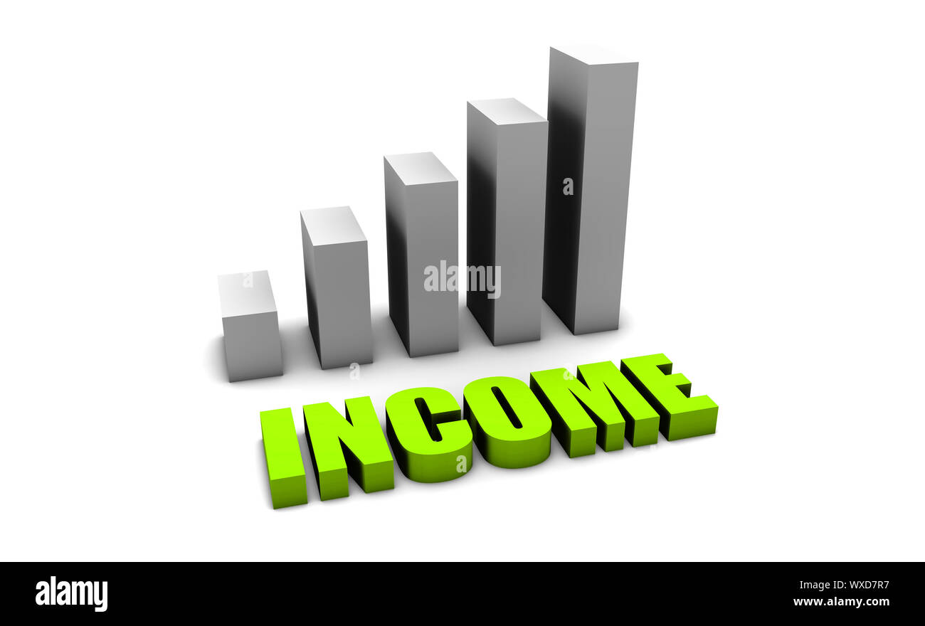 Income bar graph Cut Out Stock Images & Pictures - Alamy