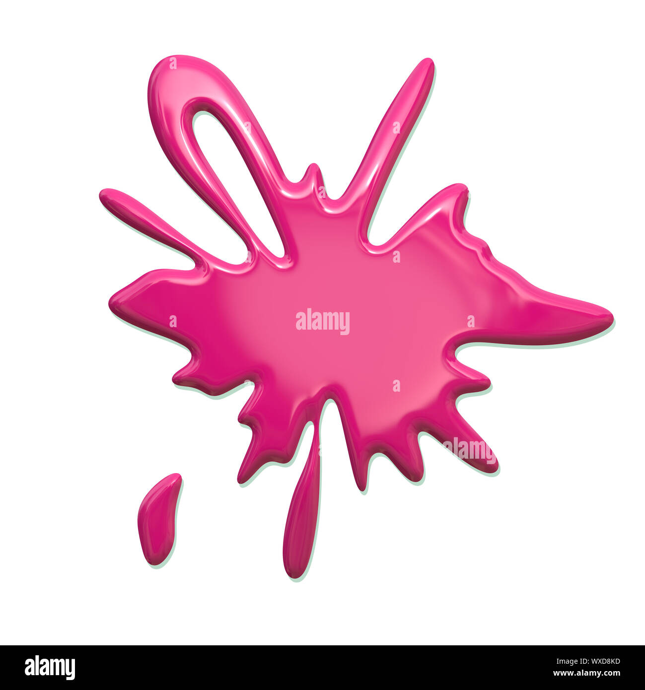 Paint Splatter Blob Isolated on White Background Stock Photo - Alamy