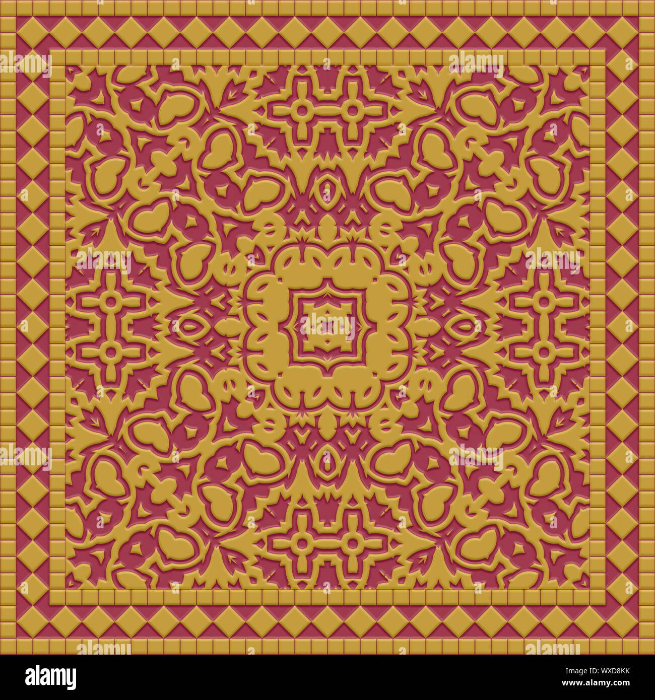 Marble Tile with Complex Design for Interior Stock Photo - Alamy