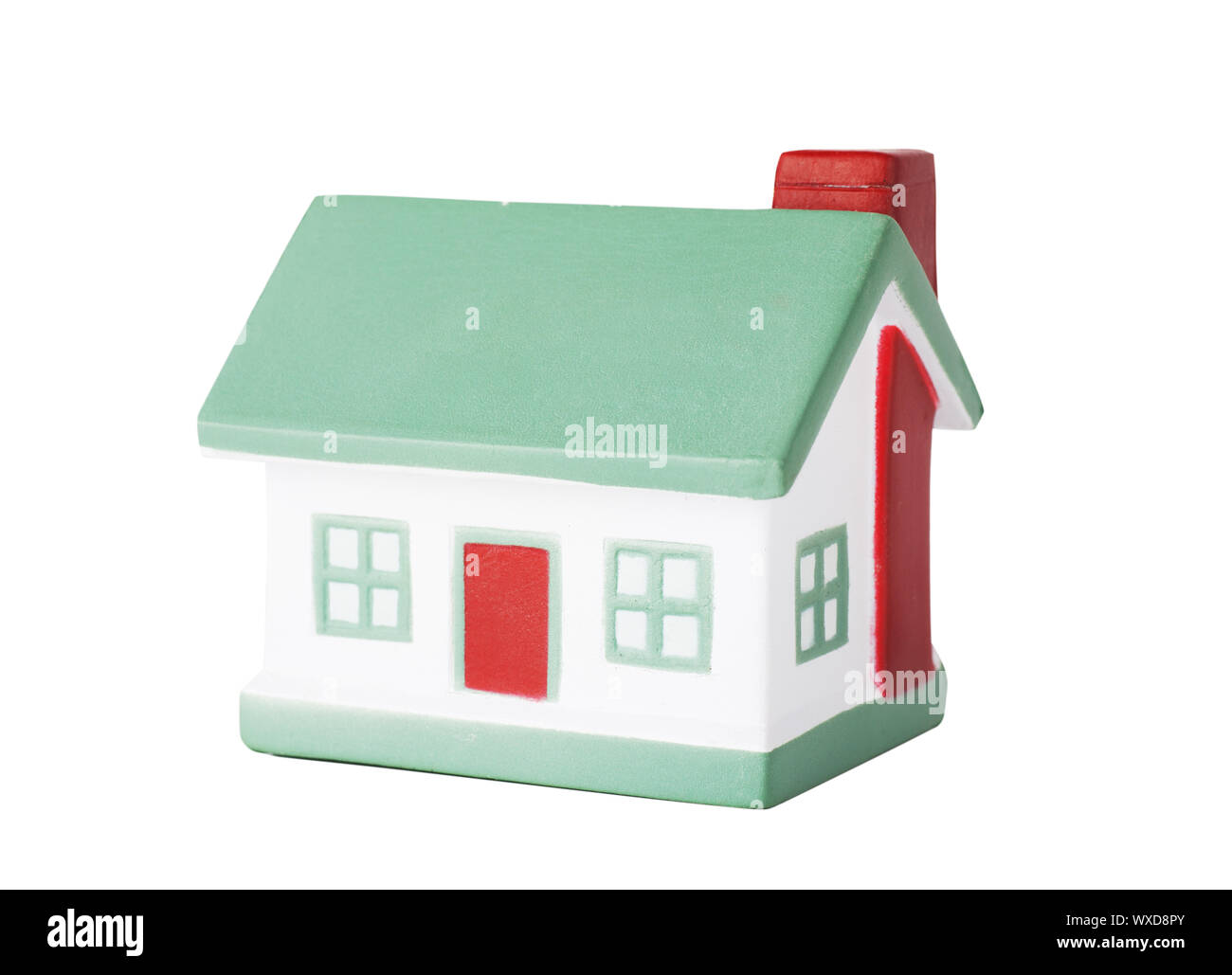 Little house toy isolated over white background Stock Photo - Alamy