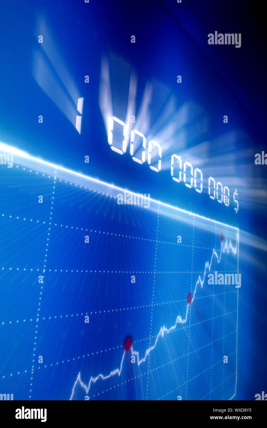 blue business graph abstract background Stock Photo - Alamy