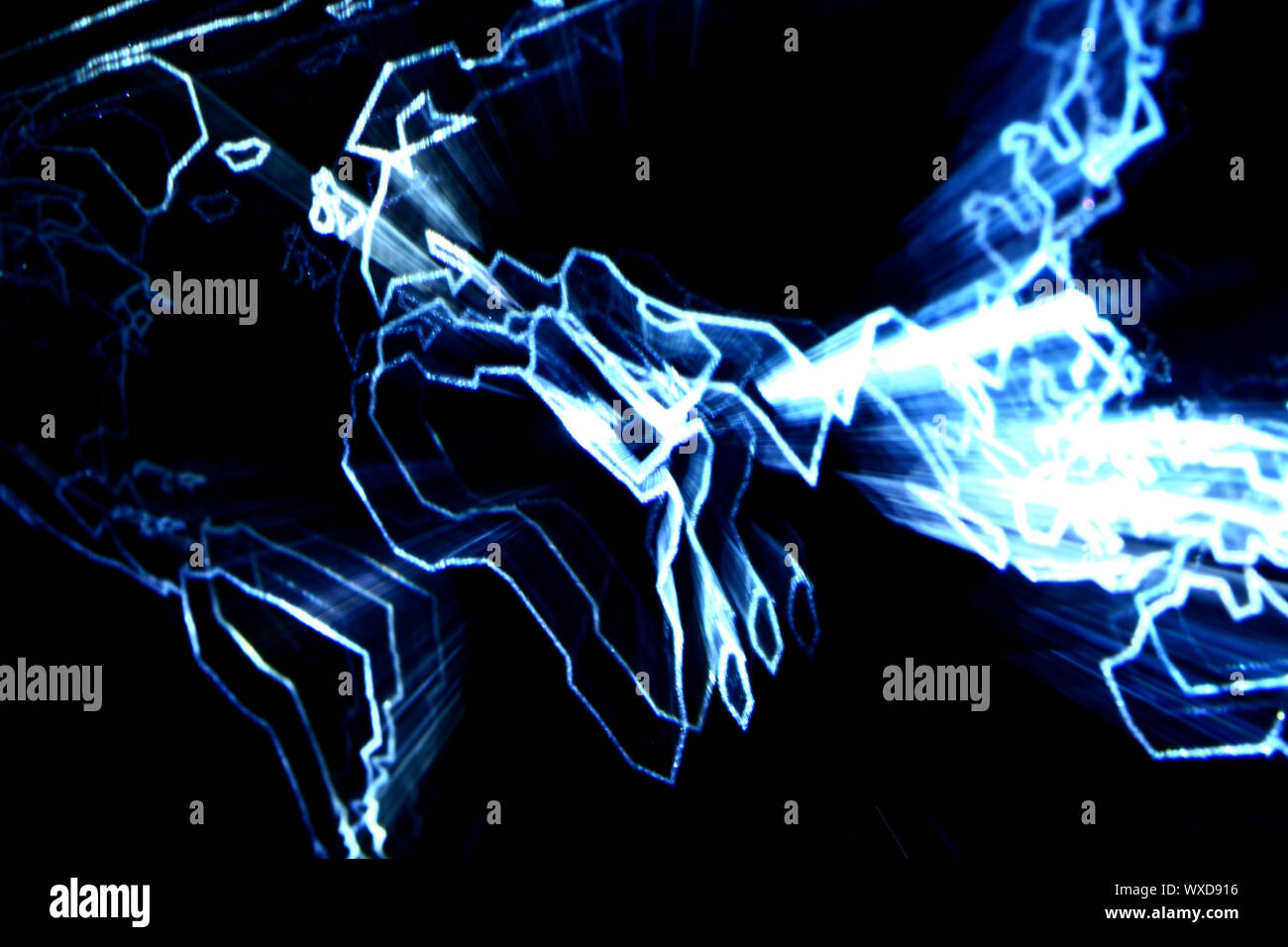abstract map glow close up background Stock Photo - Alamy