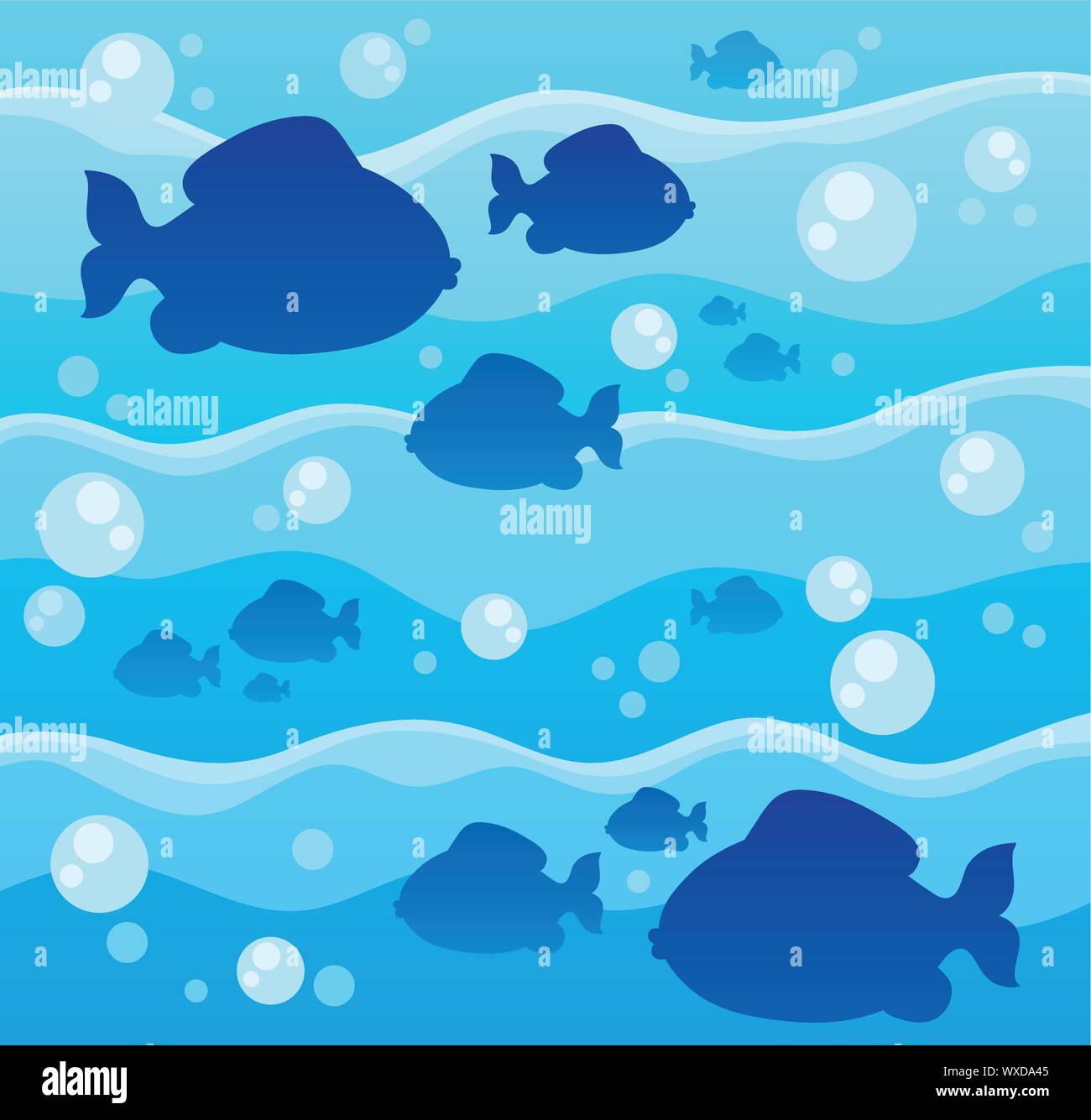Fish theme image 8 Stock Vector Image & Art - Alamy