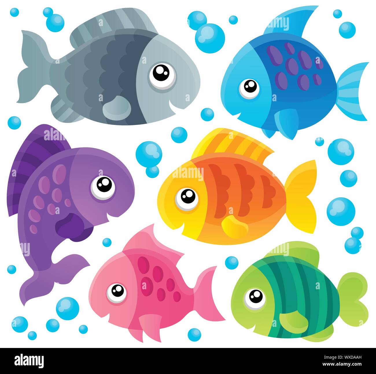 Fish theme collection 1 Stock Vector Image & Art - Alamy