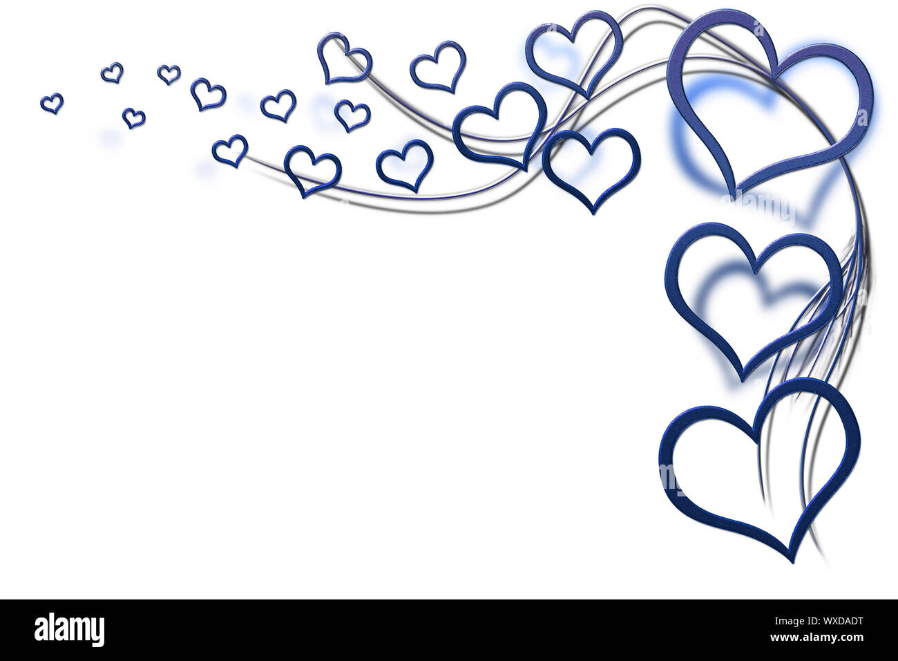 Blue Wedding Heart Clipart