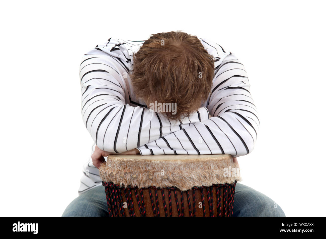 Man crying tears of frustration Stock Photo - Alamy