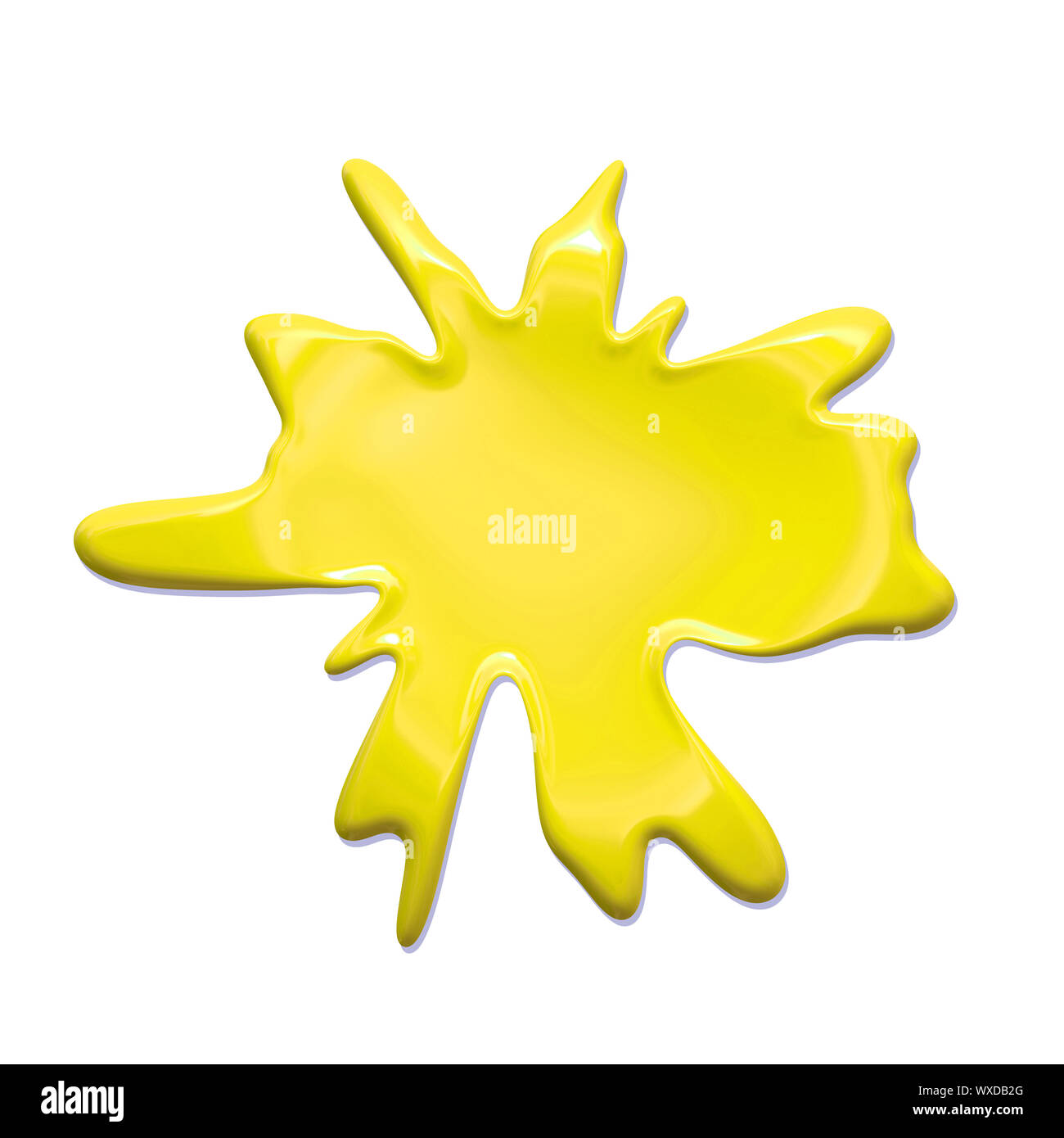 Paint Splatter Blob Isolated on White Background Stock Photo - Alamy