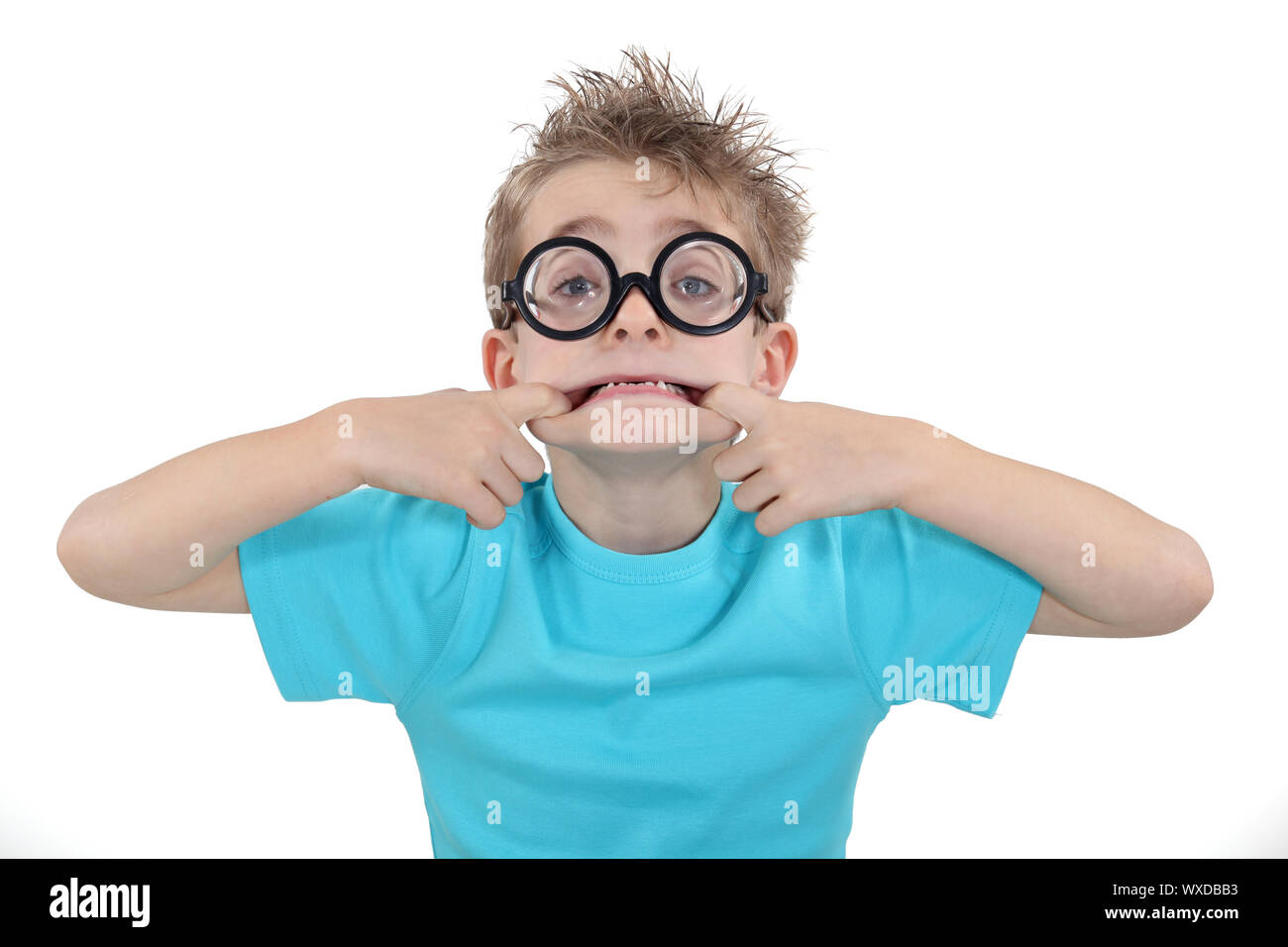 kid making a funny face Stock Photo - Alamy