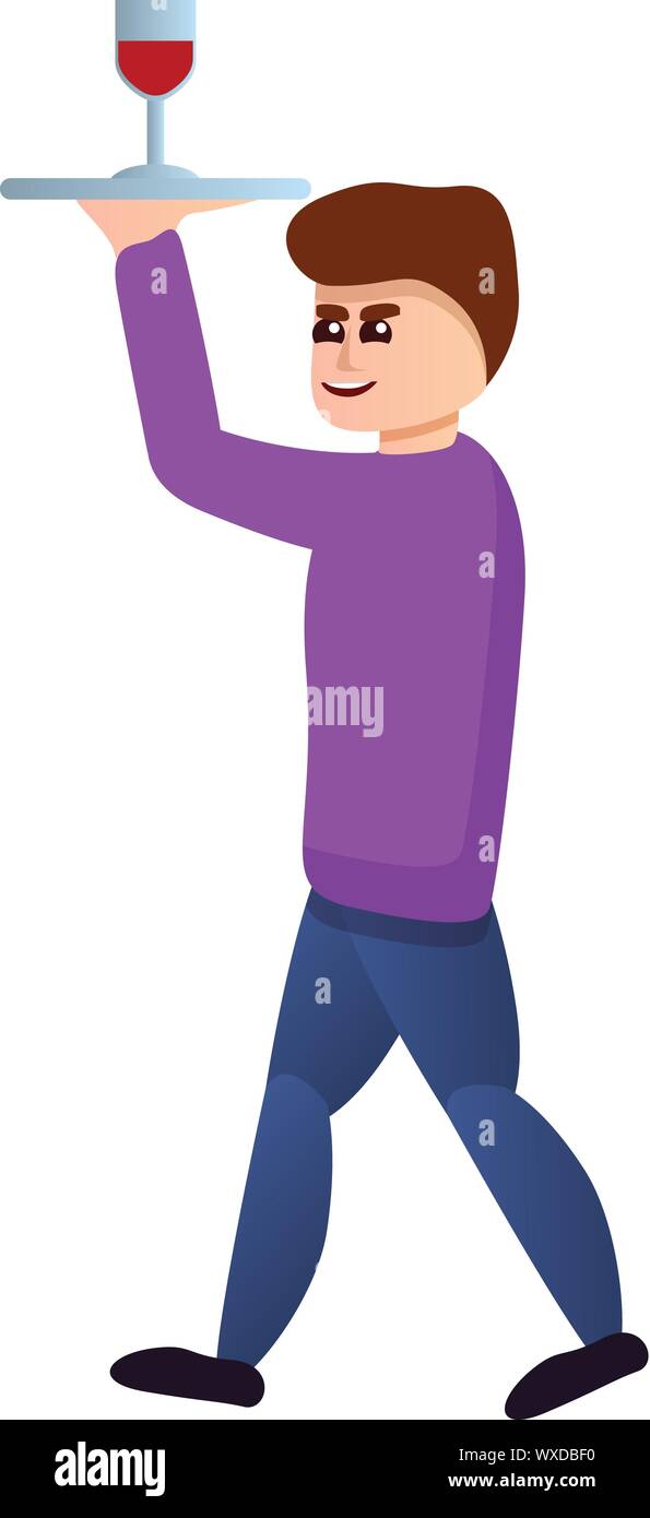 Waiter icon. Cartoon of waiter vector icon for web design isolated on ...