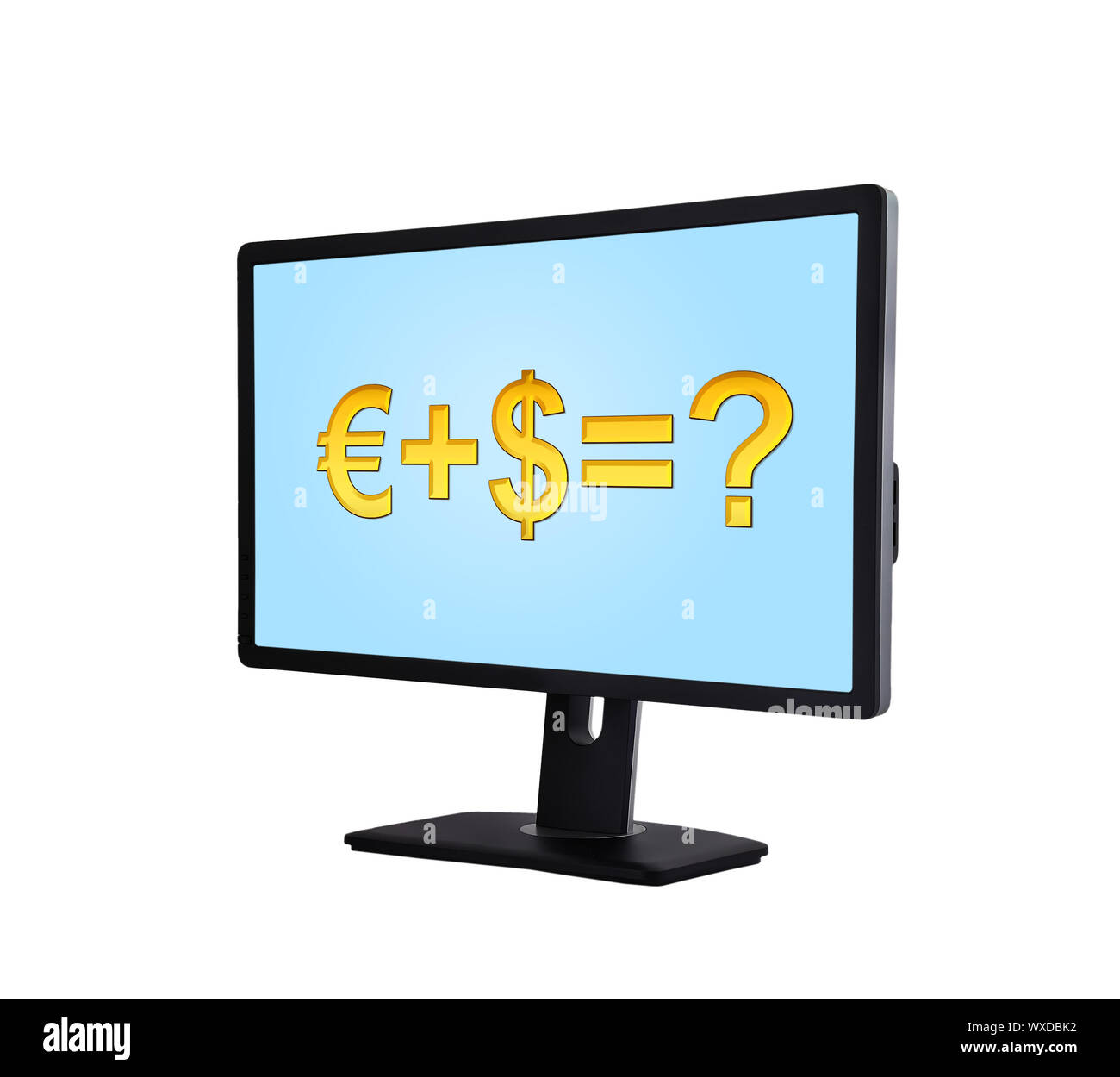Monitor webcam white flat hi-res stock photography and images - Alamy