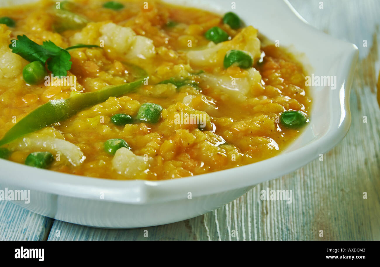 Maharashtrian Vegetable Lentil Stew with Goda Masala Stock Photo - Alamy